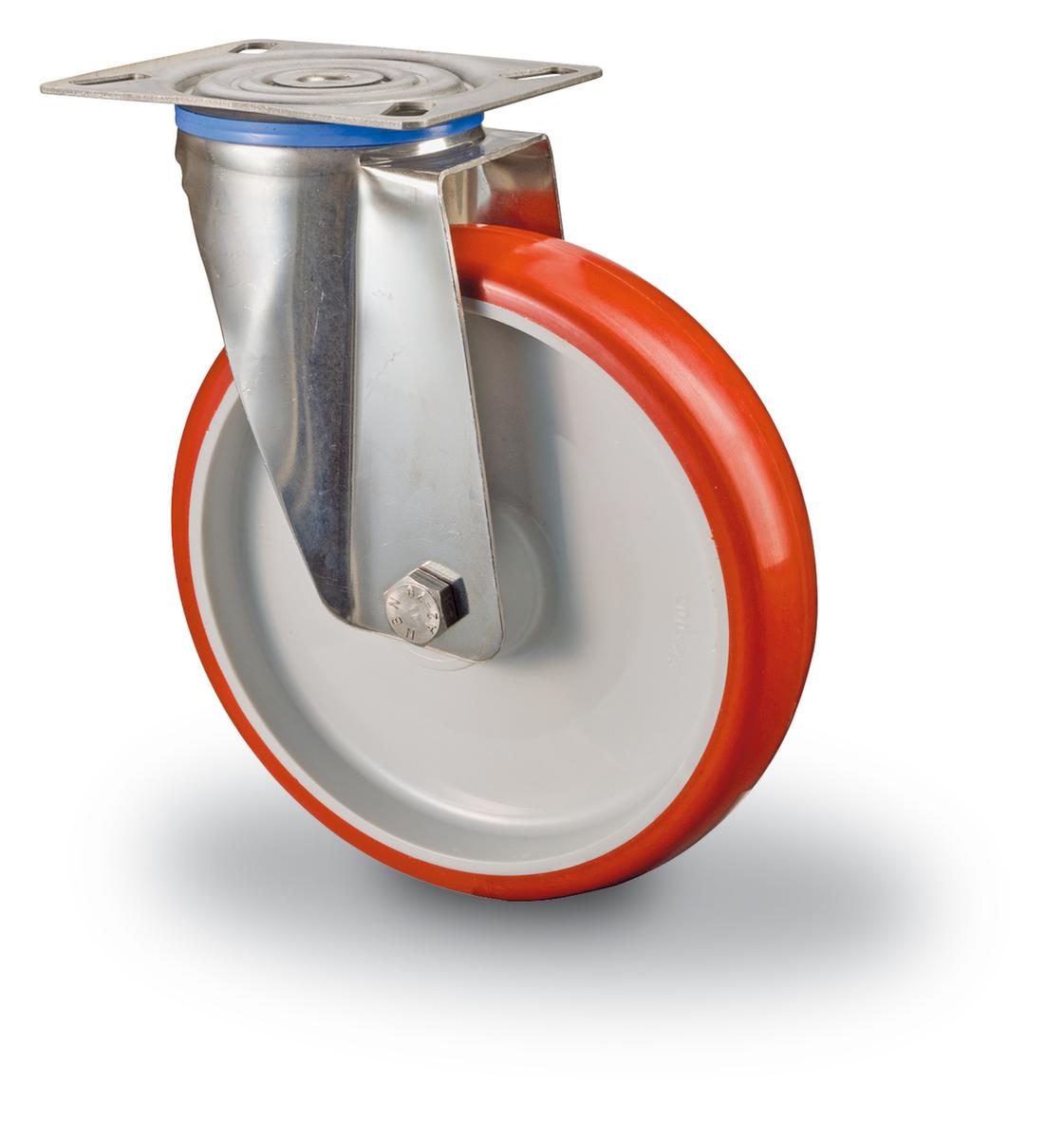 UDO BÄR Online Shop | BS-ROLLEN Polyurethan-Rad mit Edelstahlgehäuse