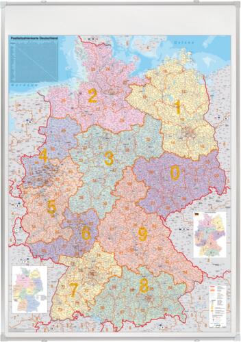 Franken Carte des codes postaux de l'Allemagne, hauteur x largeur 1380 ...